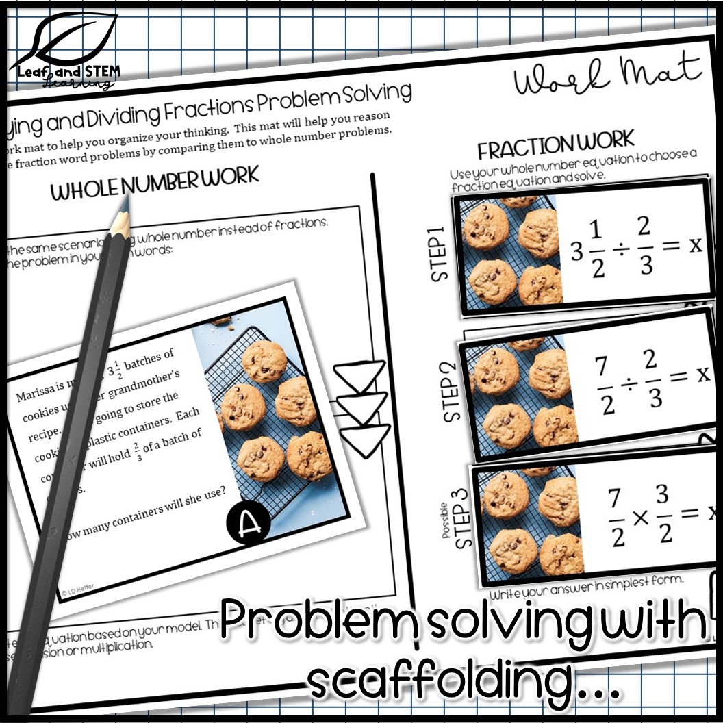 Multiplying and Dividing Fractions Word Problems Task Cards - Classful
