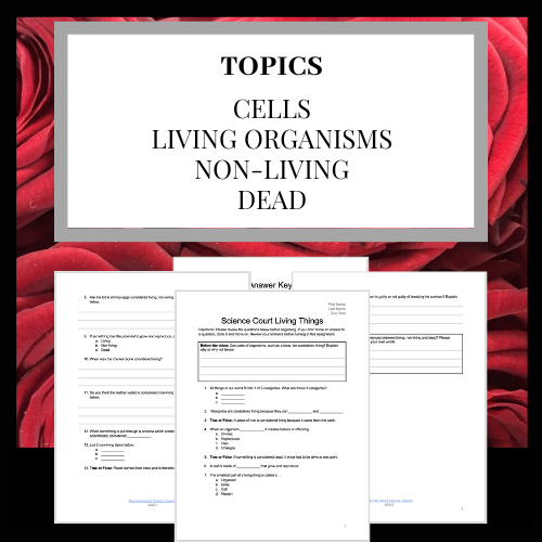 Science Court- Living Things Episode Video Sheet - Classful