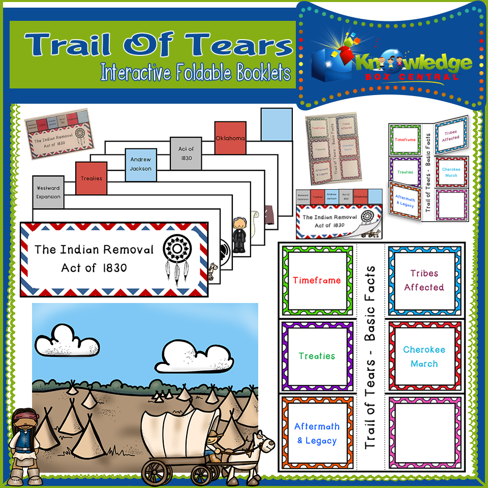 Trail of Tears Interactive Foldable Booklets - Classful