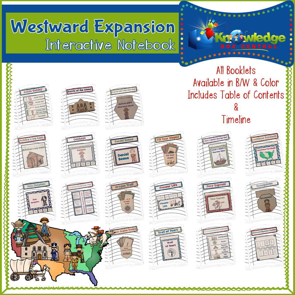 Westward Expansion Interactive Notebook - Classful