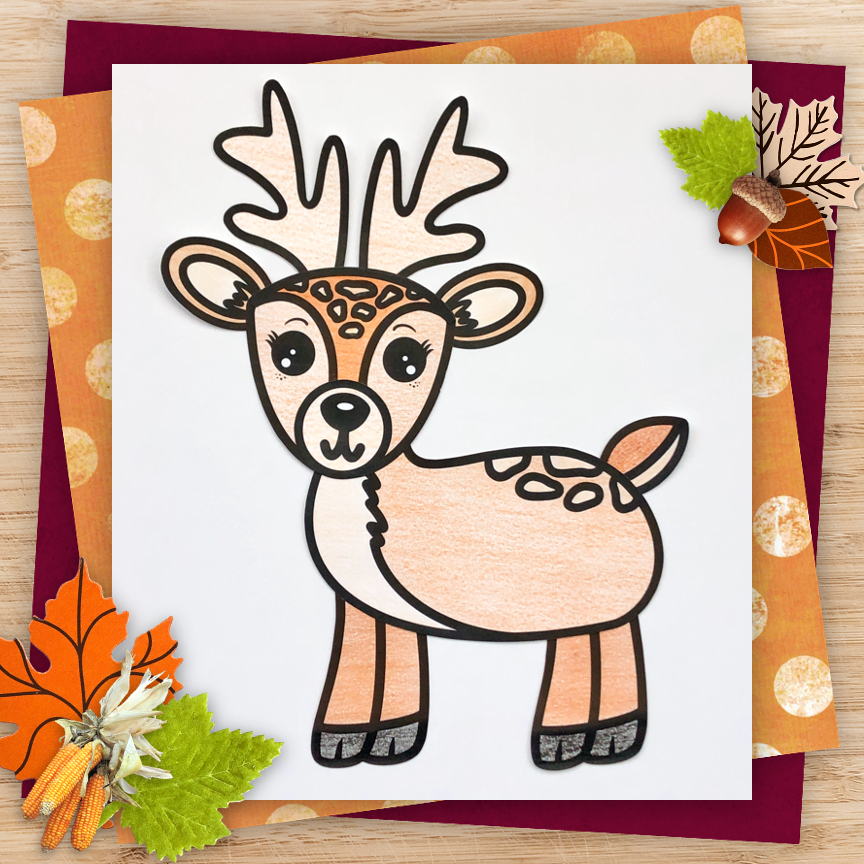 Deer Craft | Forest Woodland Animal Craft | Fall Craft | State Symbols ...