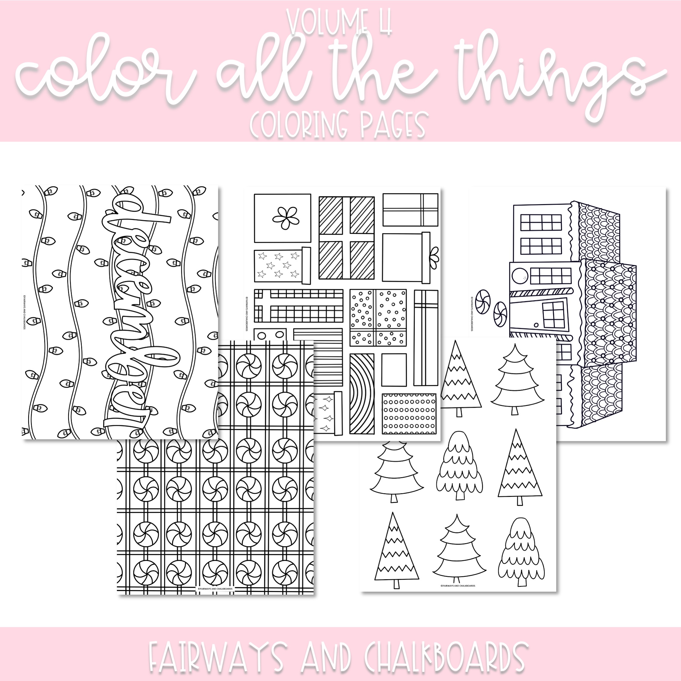 Color All The Things- December Coloring Page Set - Classful
