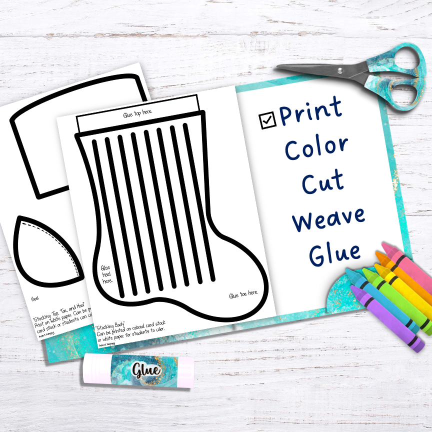 Christmas Stocking Weaving Craft - Classful