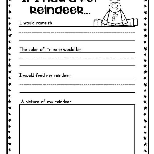 Christmas Pet Reindeer Art Craft and Writing Project Craftivity ...