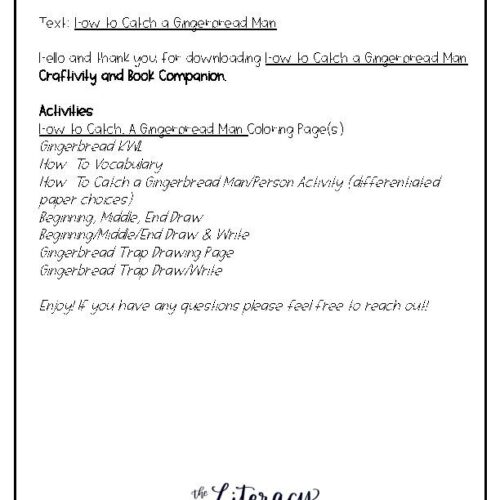 How to Catch a Snowman Book Companion - Classful