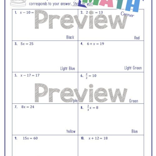 Christmas and Winter Solving One Step, Two Step, and Multi-Step ...