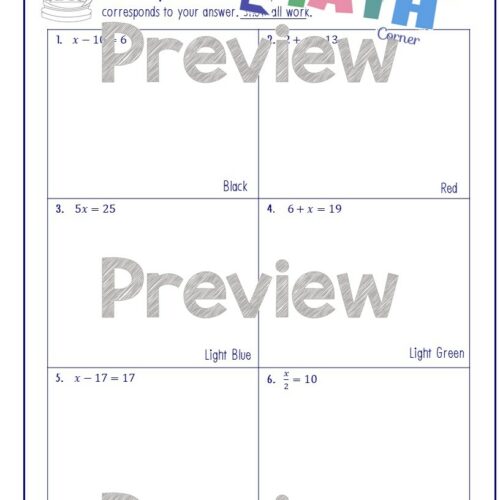 Christmas and Winter Solving One Step, Two Step, and Multi-Step ...