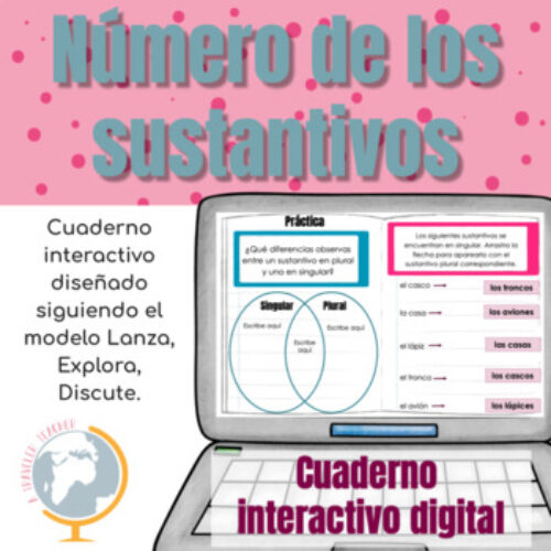 Número de los sustantivos cuaderno interactivo digital (Nouns in ...