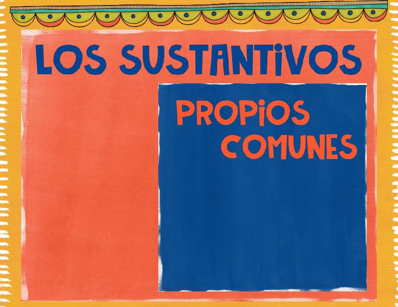 Los sustantivos comunes y propios Juego memoria - Classful