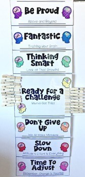 Growth Mindset Behavior Clip Chart Board {EDITABLE too!} - Classful