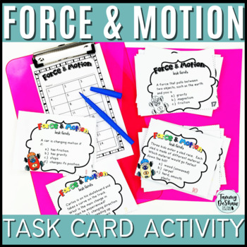 Force and Motion Task Card Activity - Classful