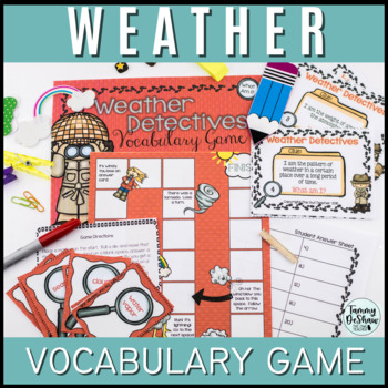 Weather Vocabulary Game Digital & Print - Classful
