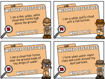 Weather Vocabulary Game Digital & Print - Classful