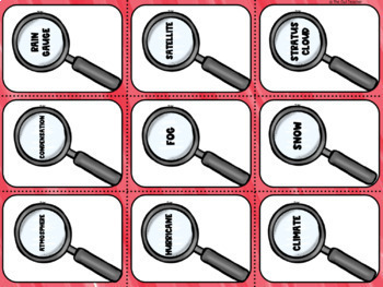 Weather Vocabulary Game Digital & Print - Classful