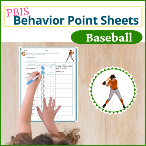 Point Sheet for Behavior- Baseball - Classful