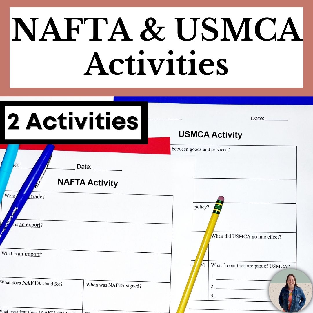 Scaffolded NAFTA and USMCA Activities for Social Studies - Classful