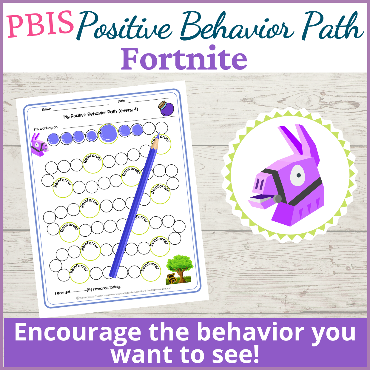 PBIS Positive Behavior Path- Fortnite - Classful