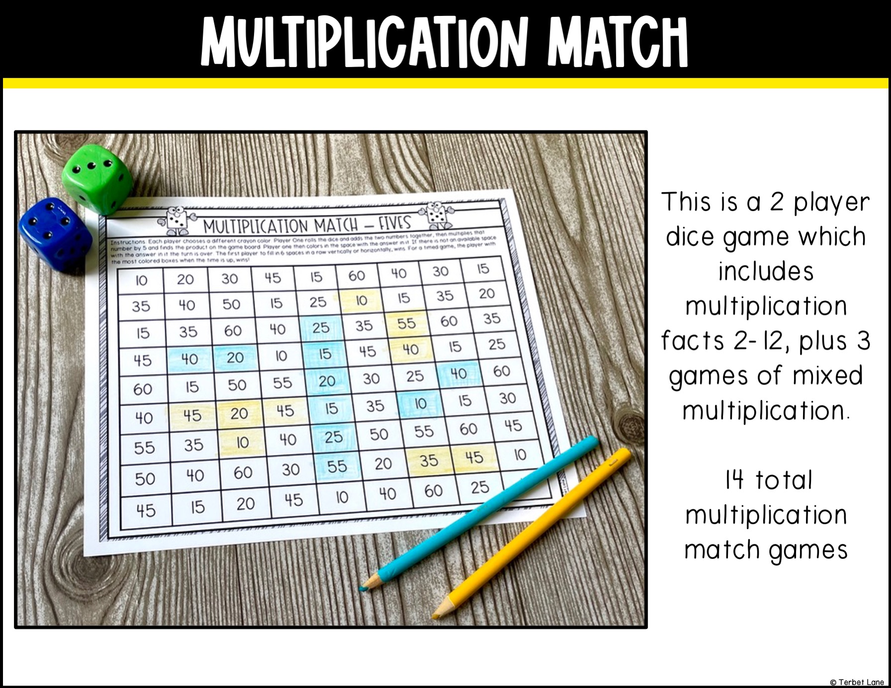 Multiplication Math Games Printable - Classful