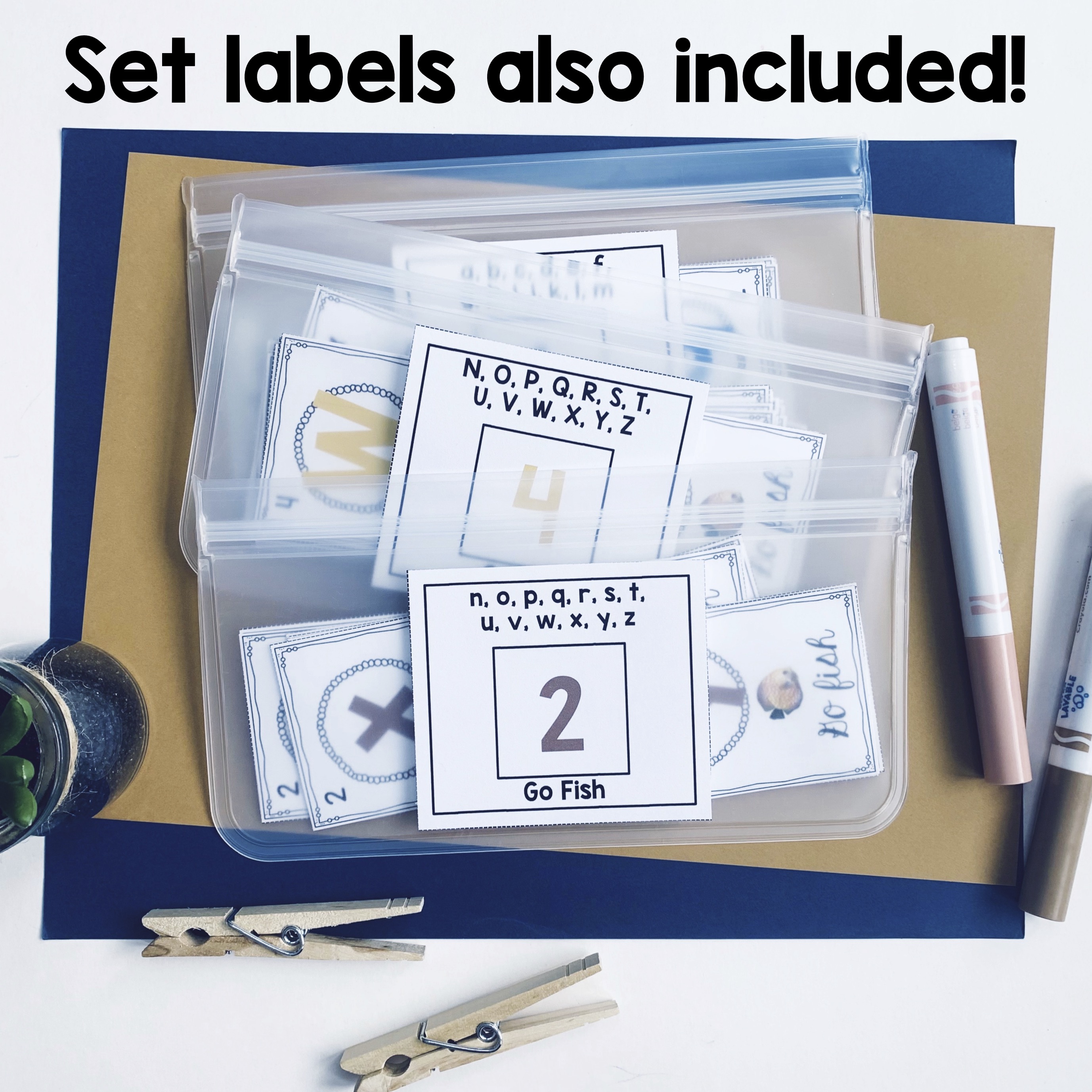 Letter Sound Alphabet Game Go Fish - Neutral Colors, Real Photos, Plain ...