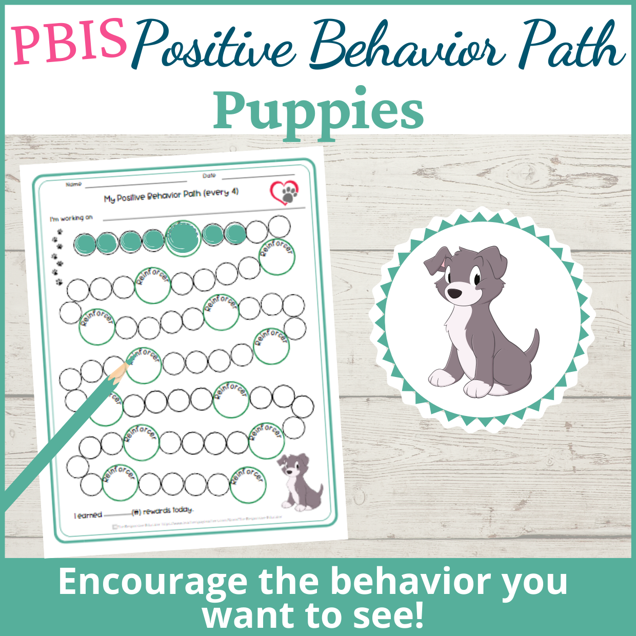 PBIS Positive Behavior Path- Puppies - Classful