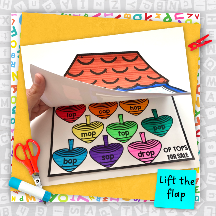 Short O Vowel Craft | Top Shop | OP Word Family - Classful