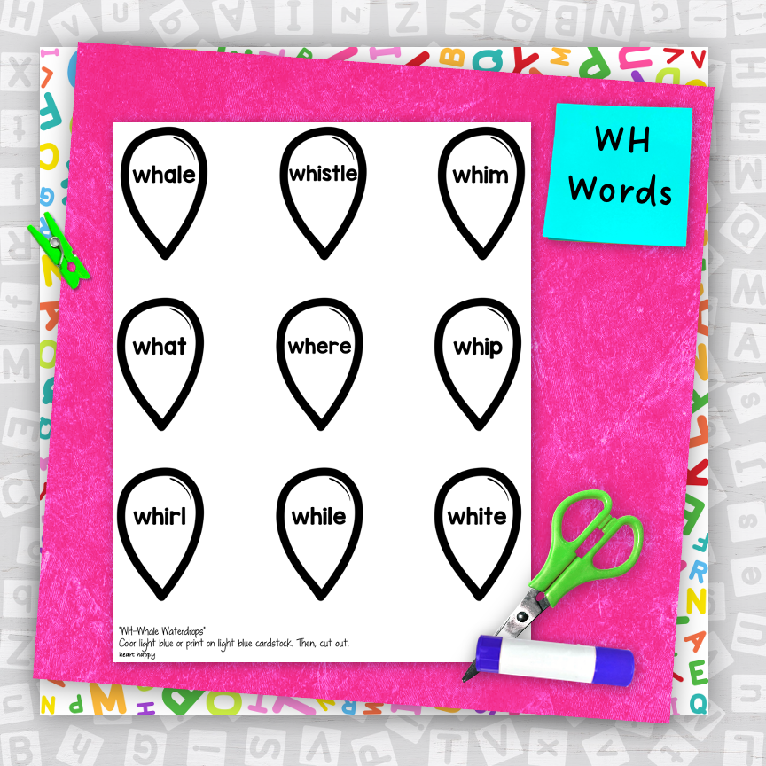 WH Digraph Craft | Whitley Whale - Classful