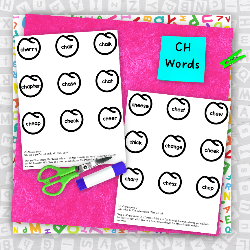 CH Digraph Craft | Chocolate Cherry Sundae - Classful