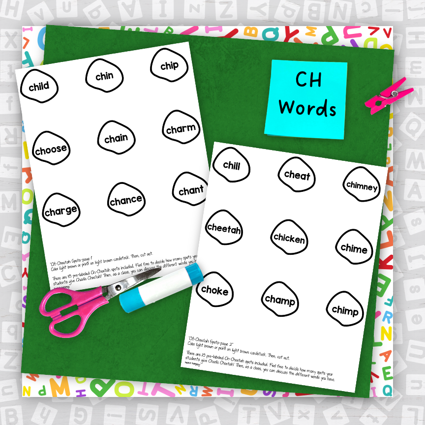 CH Digraph Craft | Cheetah - Classful