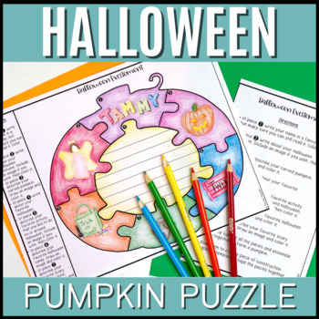 Halloween Pumpkin Puzzle Activity - Classful