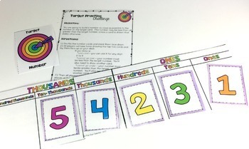 Math Centers (Place Value Practice Game) - Classful