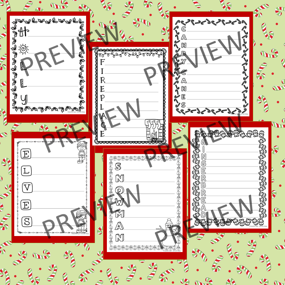 Christmas Acrostic Poems - Classful