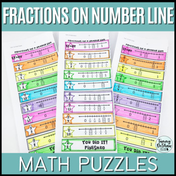 Fractions on a Number Line | Start2Finish Puzzles | Printable & Digital ...