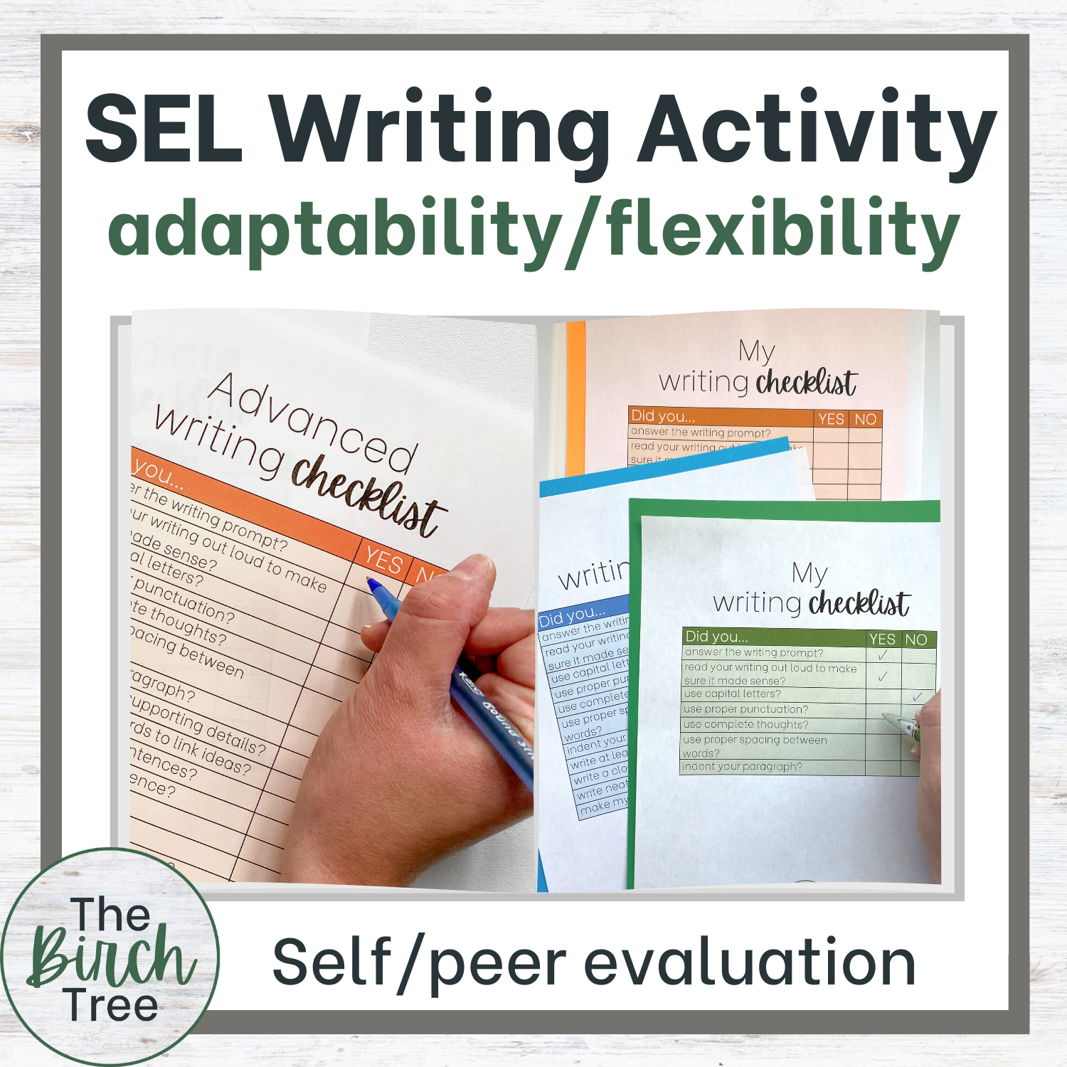 SEL Writing Activity Flexibility - Classful