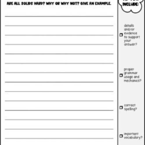 Changes in States of Matter, Solids Liquids Gases Science Writing ...