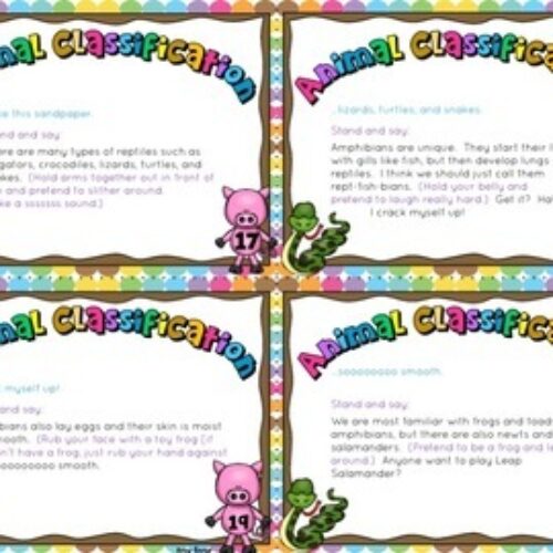 Animal Classification Oral Reading Fluency Cards - Classful