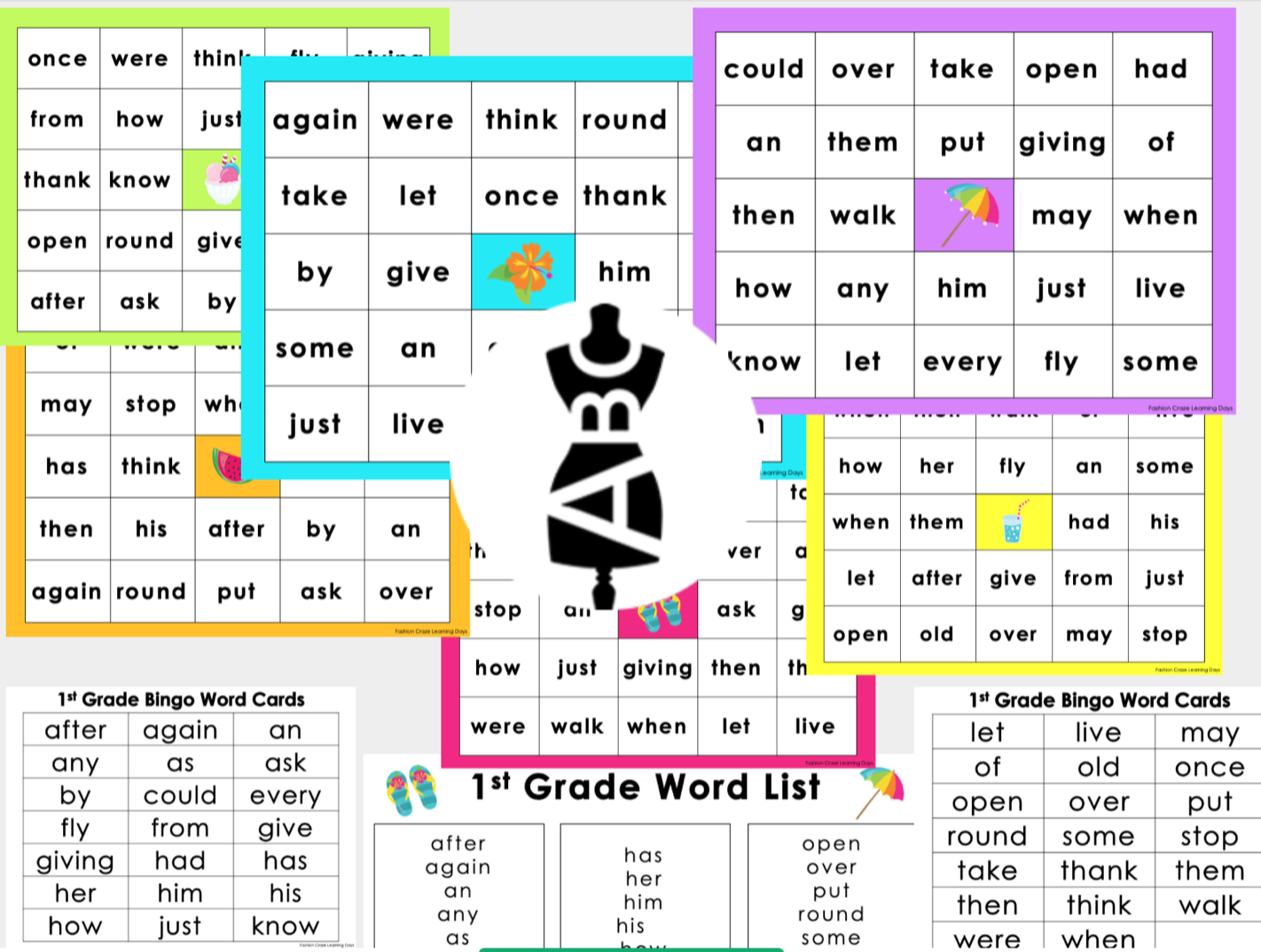 1st Grade Sight Word Bingo - Classful