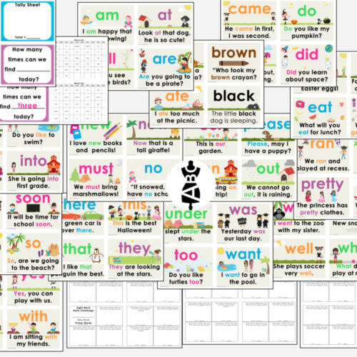 Primer Sight Word Posters - Classful