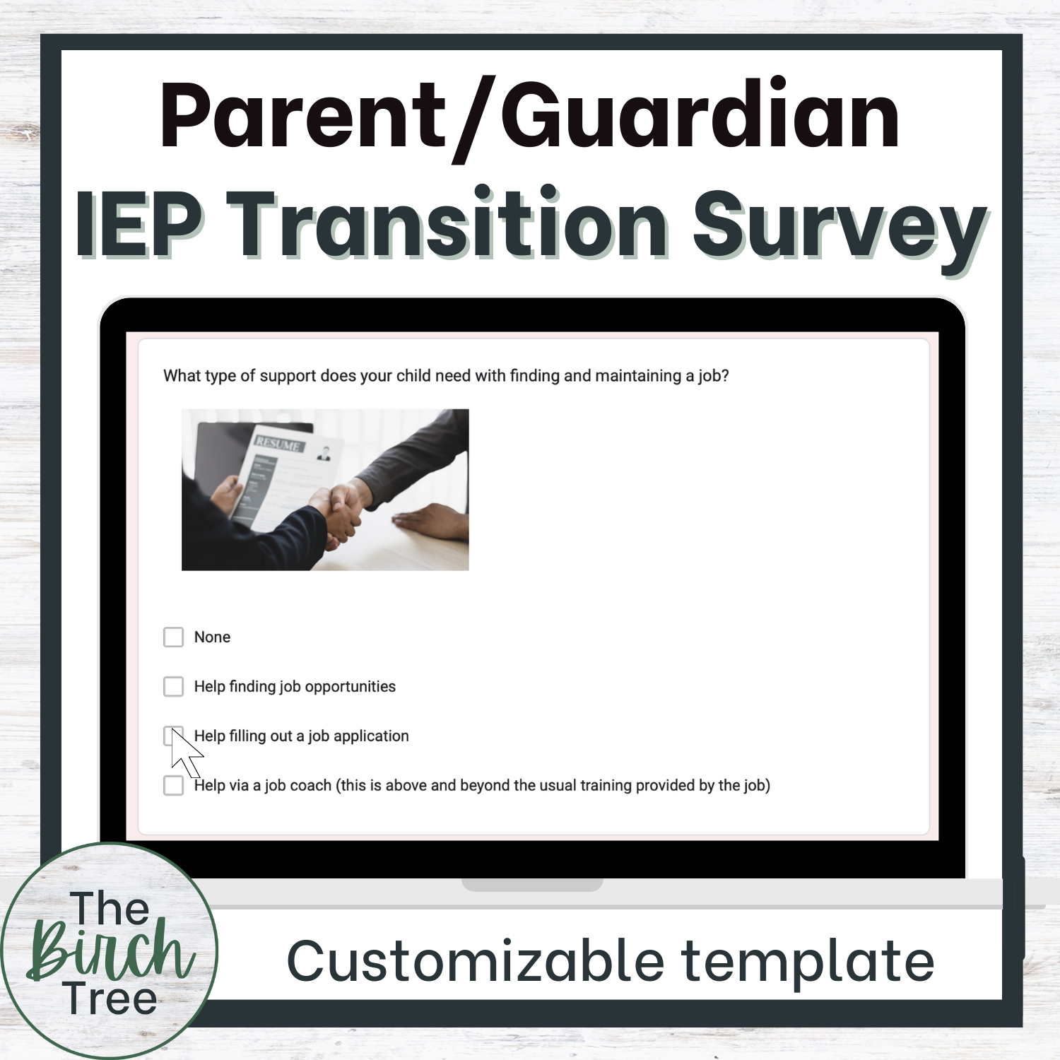Parent Guardian IEP Transition Survey - Classful