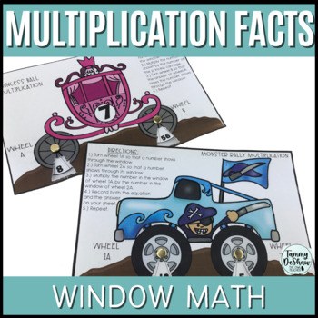Multiplication Window Math (Multiplication Fact Practice) - Classful
