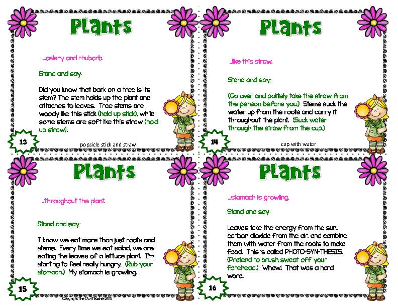 Plant Oral Reading Fluency Cards - Classful