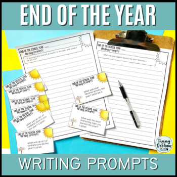End of the Year Writing Prompts and Reflections - Classful