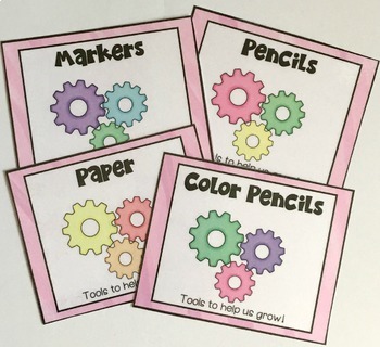 Labels for the Classroom Editable Growth Mindset Themed - Classful