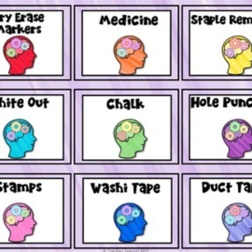 Labels for the Classroom Editable Growth Mindset Themed - Classful