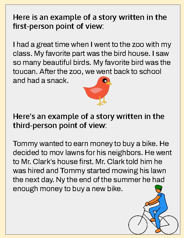 CHARACTER POINT-OF-VIEW & PERSPECTIVE UNIT OF STUDY - Classful