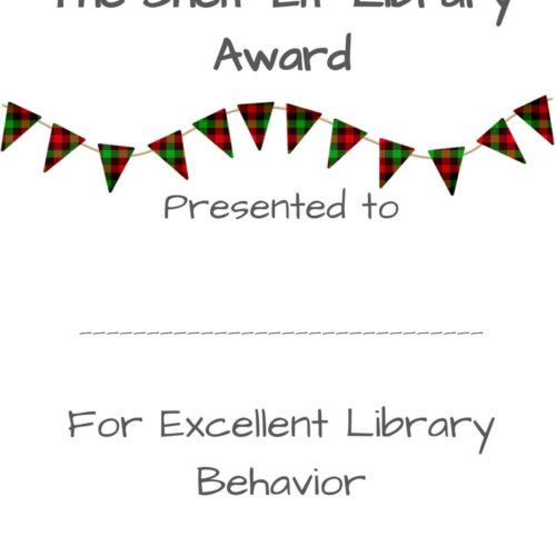 Library Shelf Elf Scavenger Hunt and coupons - Classful