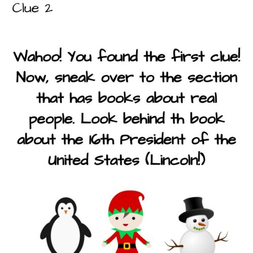 Library Shelf Elf Scavenger Hunt and coupons - Classful