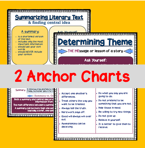 RL.6.2 - Central Idea, Theme, & Summarizing - Classful