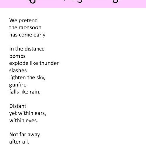 Inside Out & Back Again Fun Poem Scramble- Early Monsoon - Classful