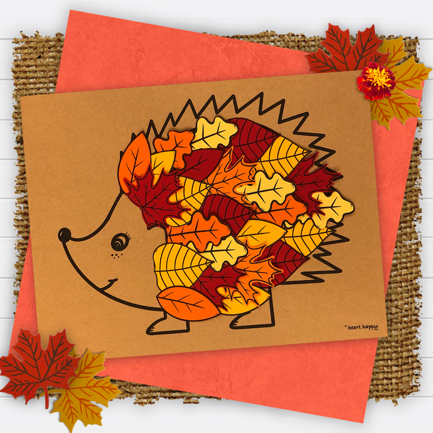 Fall Leaf Hedgehog Craft - Classful