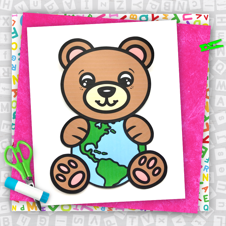 Earth Day Bear Hug Craft - Classful